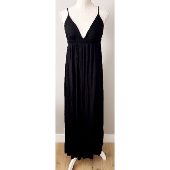 Frenzy | Dresses | Womens Frenzy Long Black Summer Dress | Poshmark